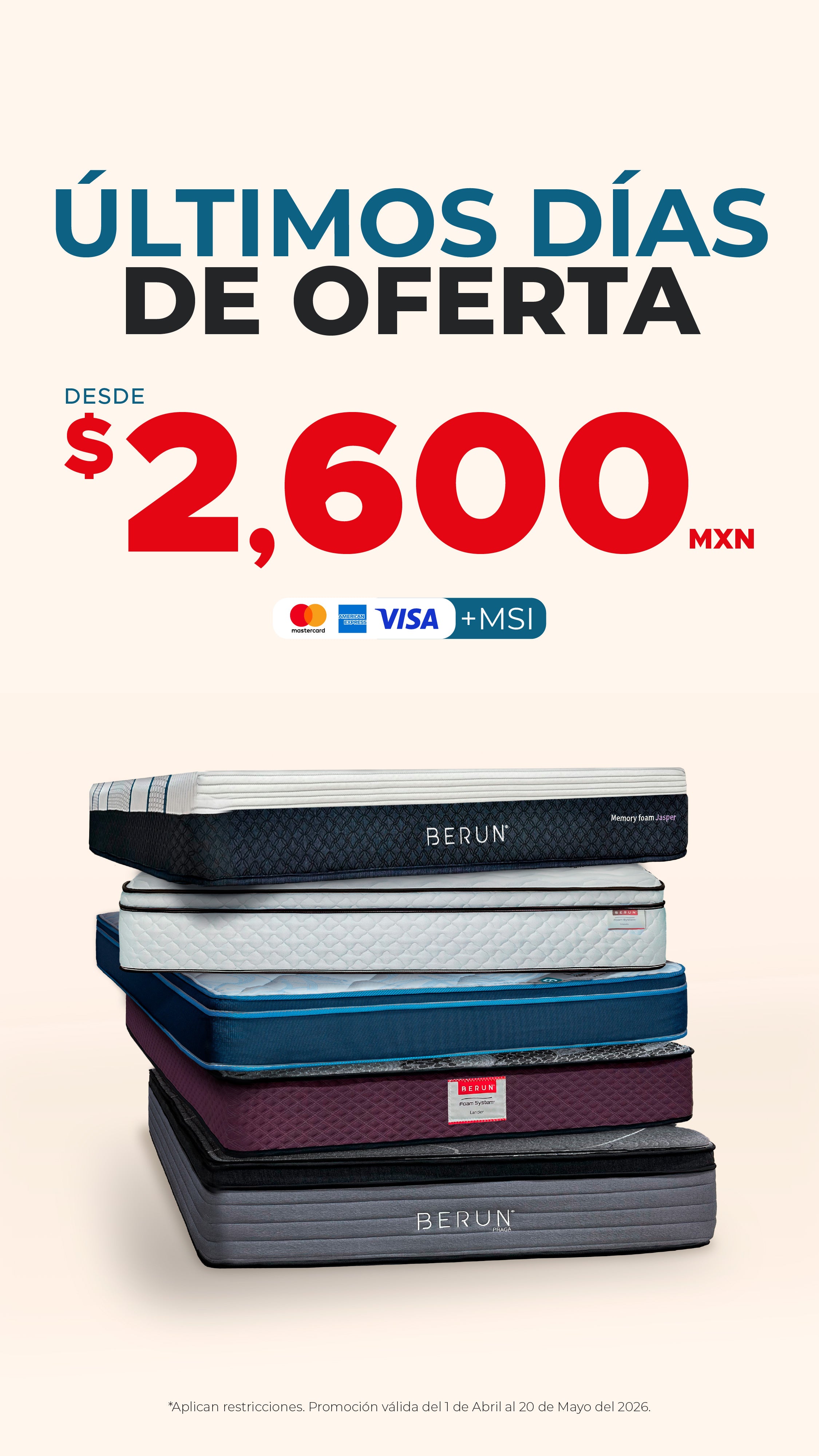 OFERTAS – Berun Mattress